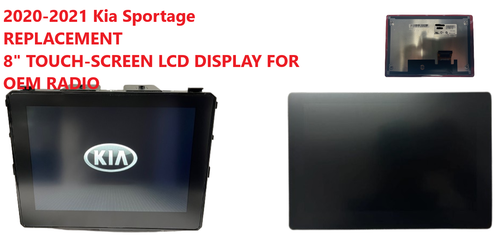 20 21 KIA SPORTAGE REPLACEMENT 8" TOUCH-SCREEN LCD DISPLAY FOR OEM ...