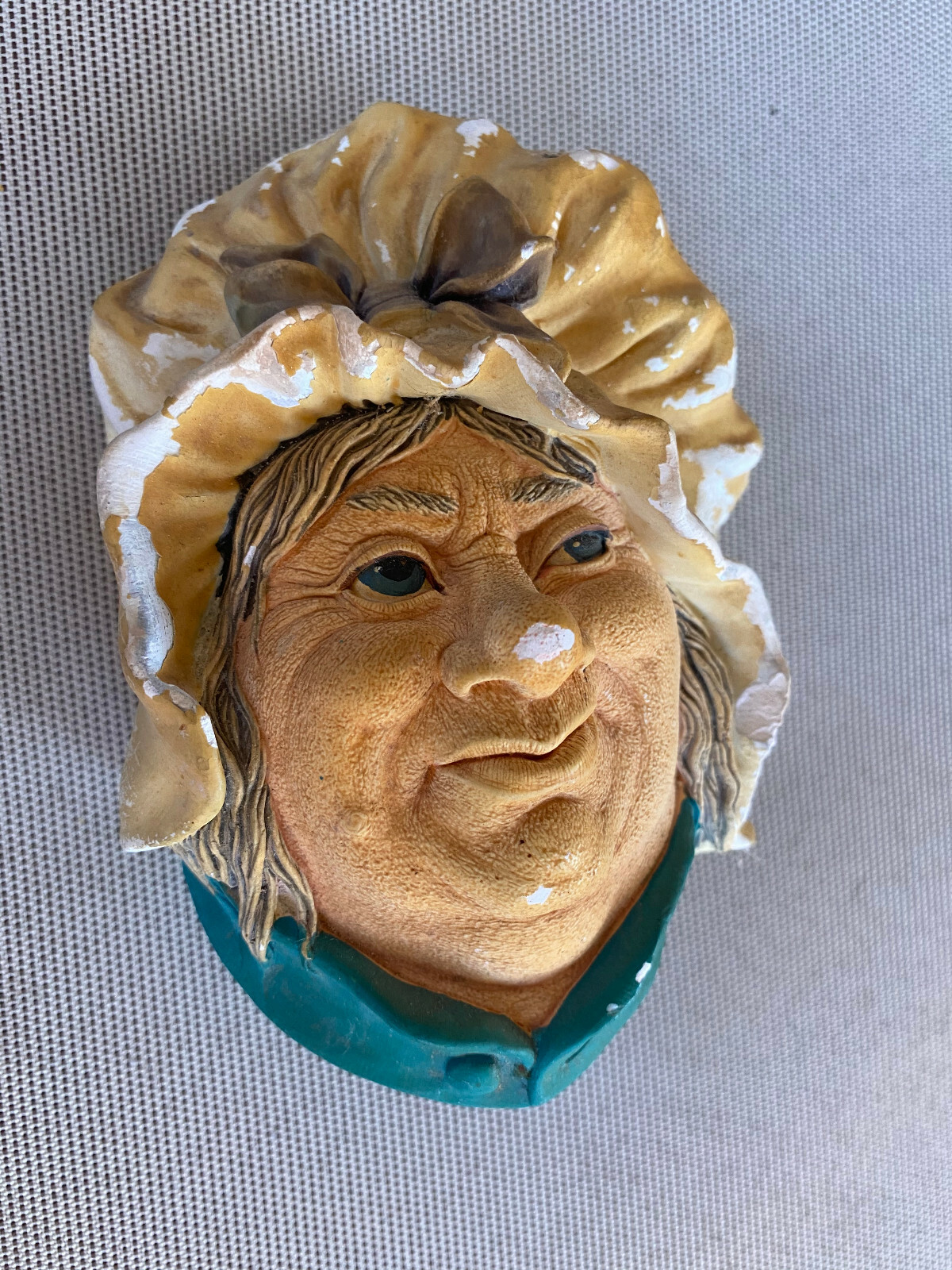 Sarah Gamp Plaque England 1964 Bossons 3D Chalkware Character Head UK ...
