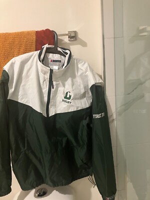Boathouse Delbarton Rugby Football jacket half zip up men's Large | eBay