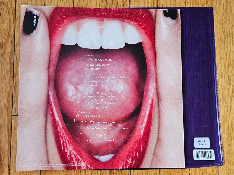 Olivia Rodrigo GUTS (spilled) RSD special edition red and purple marble ...