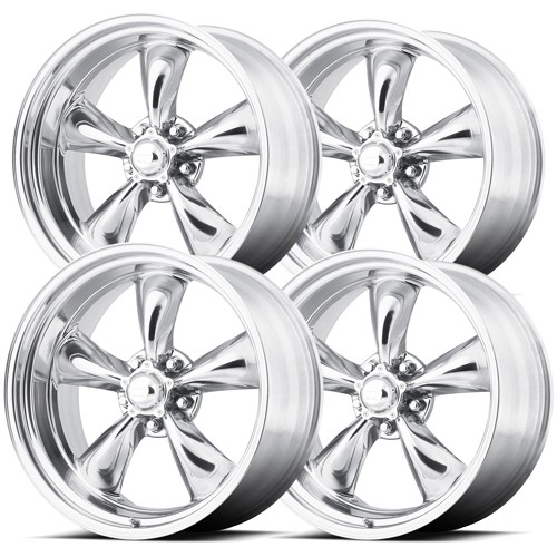 (Set of 4) American Racing Torq Thrust II 15x8 5x5" -18mm Polished ...