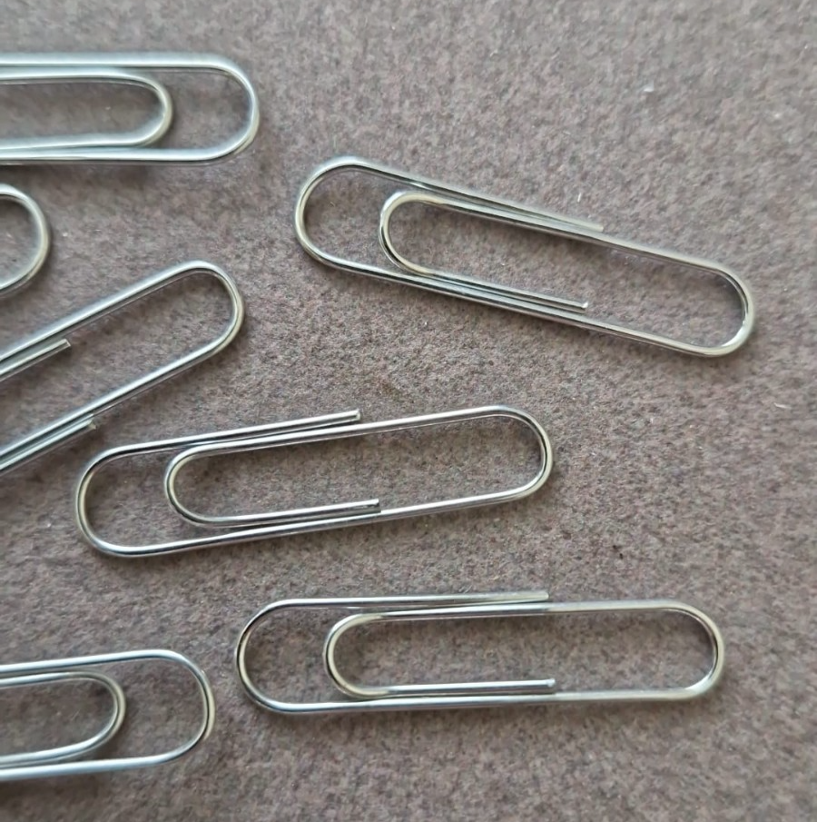 Large Lipped 32mm Polished Steel Paper Clips Office Filing Pack x 2000 ...