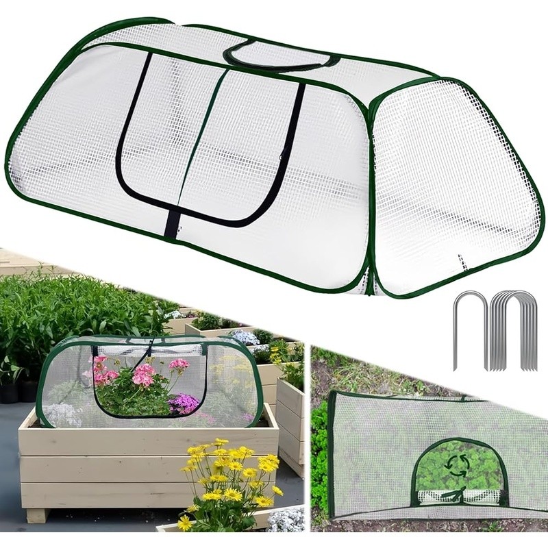 Mini Greenhouse Cover Plant Protector Vegetables Fruits Seedlings ...