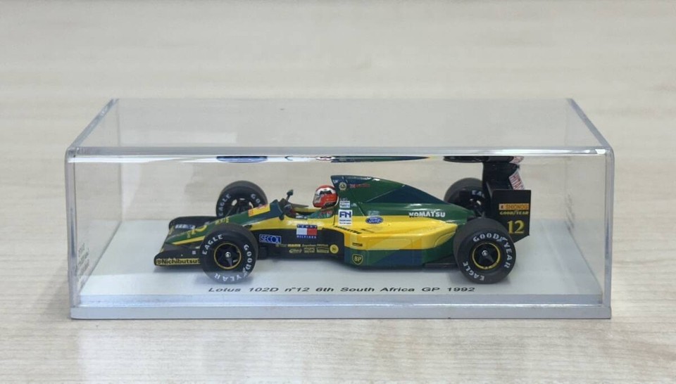 Spark 1/43 Lotus 102D 1992 F1 South Africa Gp 6Th Place Johnny Herbert ...