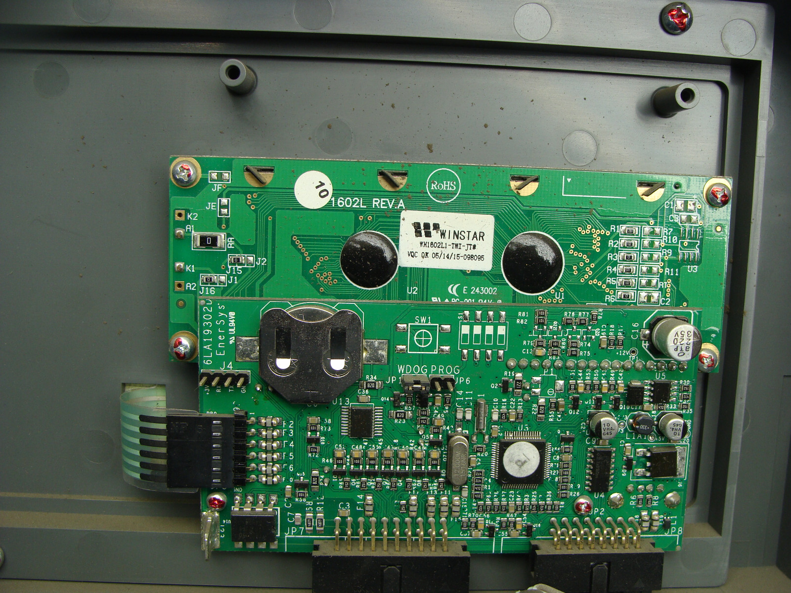 ENERSYS DISPLAY W/WINSTAR WH1602L1-TMI-JT# CIRCUIT BOARD FOR EI3-HN-4Y ...