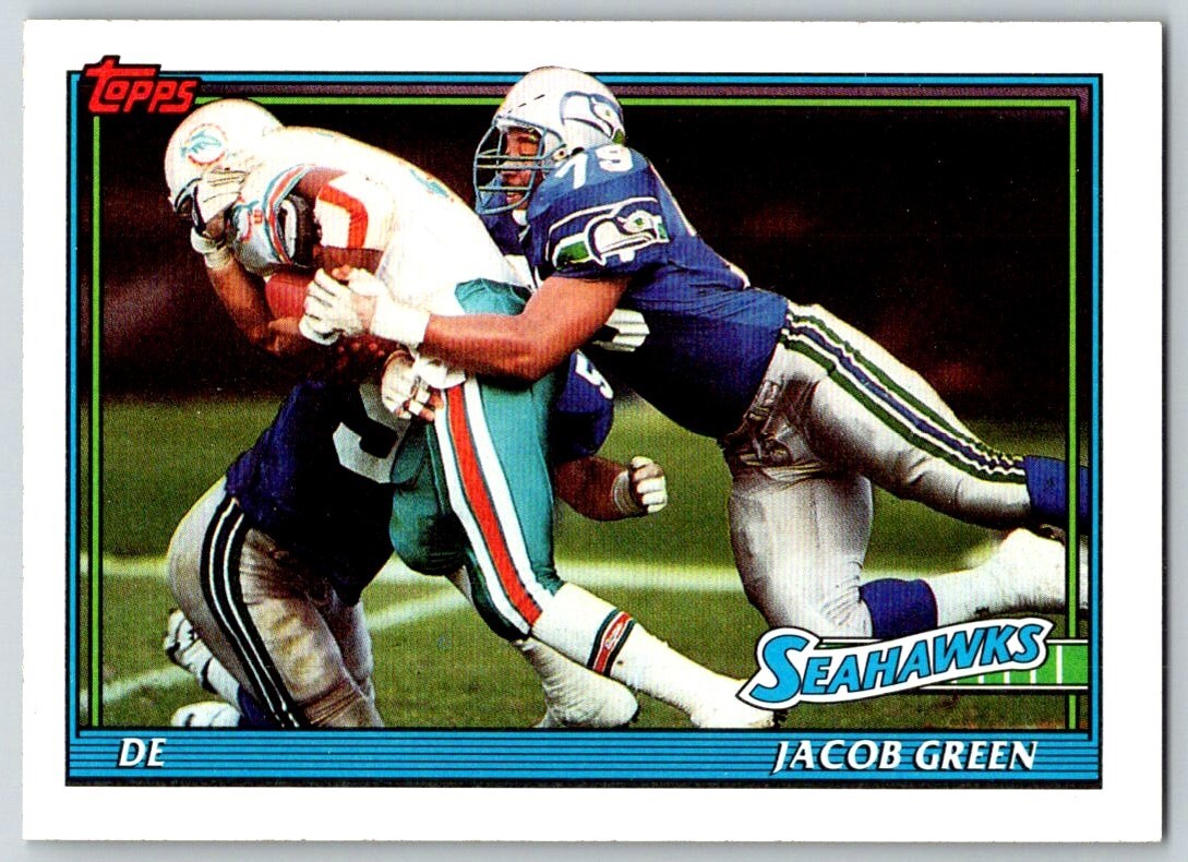 1991 TOPPS JACOB GREEN SEATTLE SEAHAWKS #277 | eBay