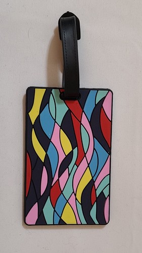 Luggage Tag Identification Card Travel Accessory Geometric Design New ...