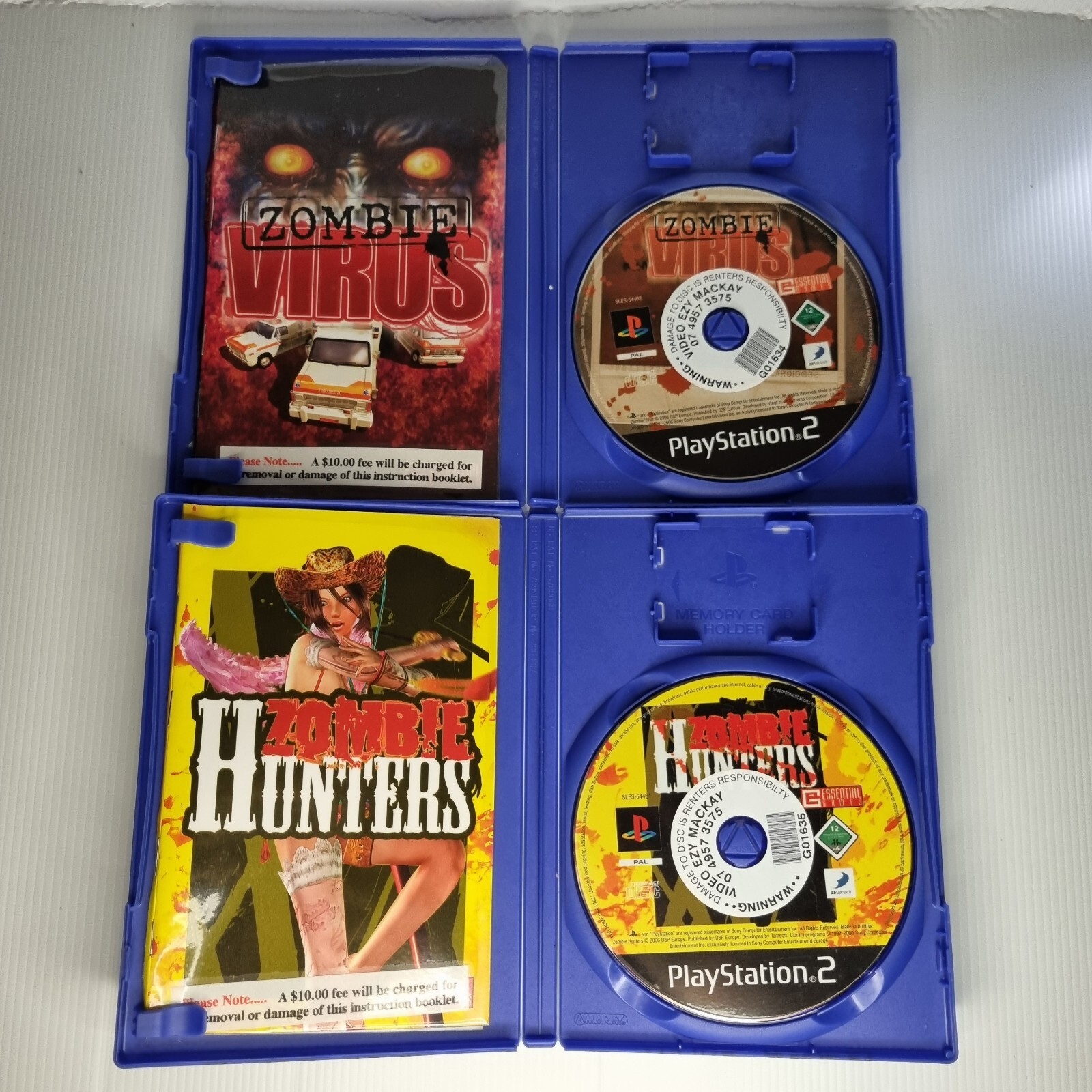 Zombie Virus + Zombie Hunters *Complete/Ex-Rental* (PS2, PAL) | eBay ...