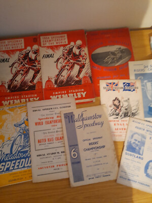 Nine speedway programmes from the 1950s | eBay UK
