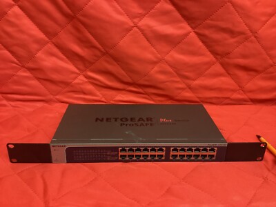Netgear JGS524E 24 port Gigabit Ethernet Switch with power cord TESTED ...