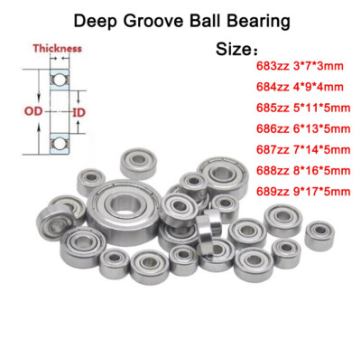 683zz 684zz 685zz 686zz 687zz 688/689zz Stainless Steel Deep Groove ...