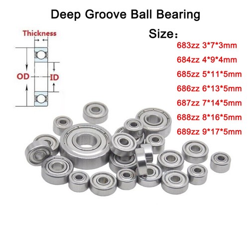 683zz 684zz 685zz 686zz 687zz 688/689zz Stainless Steel Deep Groove ...