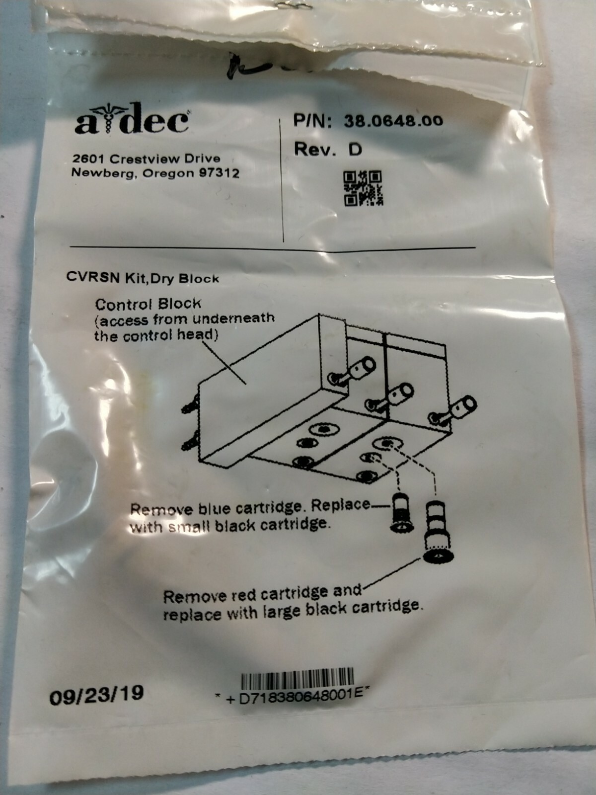 Century Plus Dry Block Conversion Kit ADEC 38.0648.00 for sale online ...