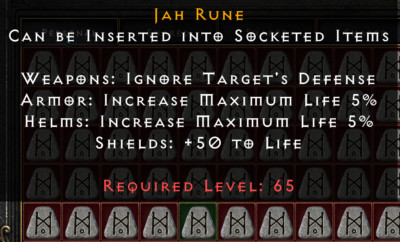 Jah Rune - Diablo 2 Resurrected (D2R) | eBay