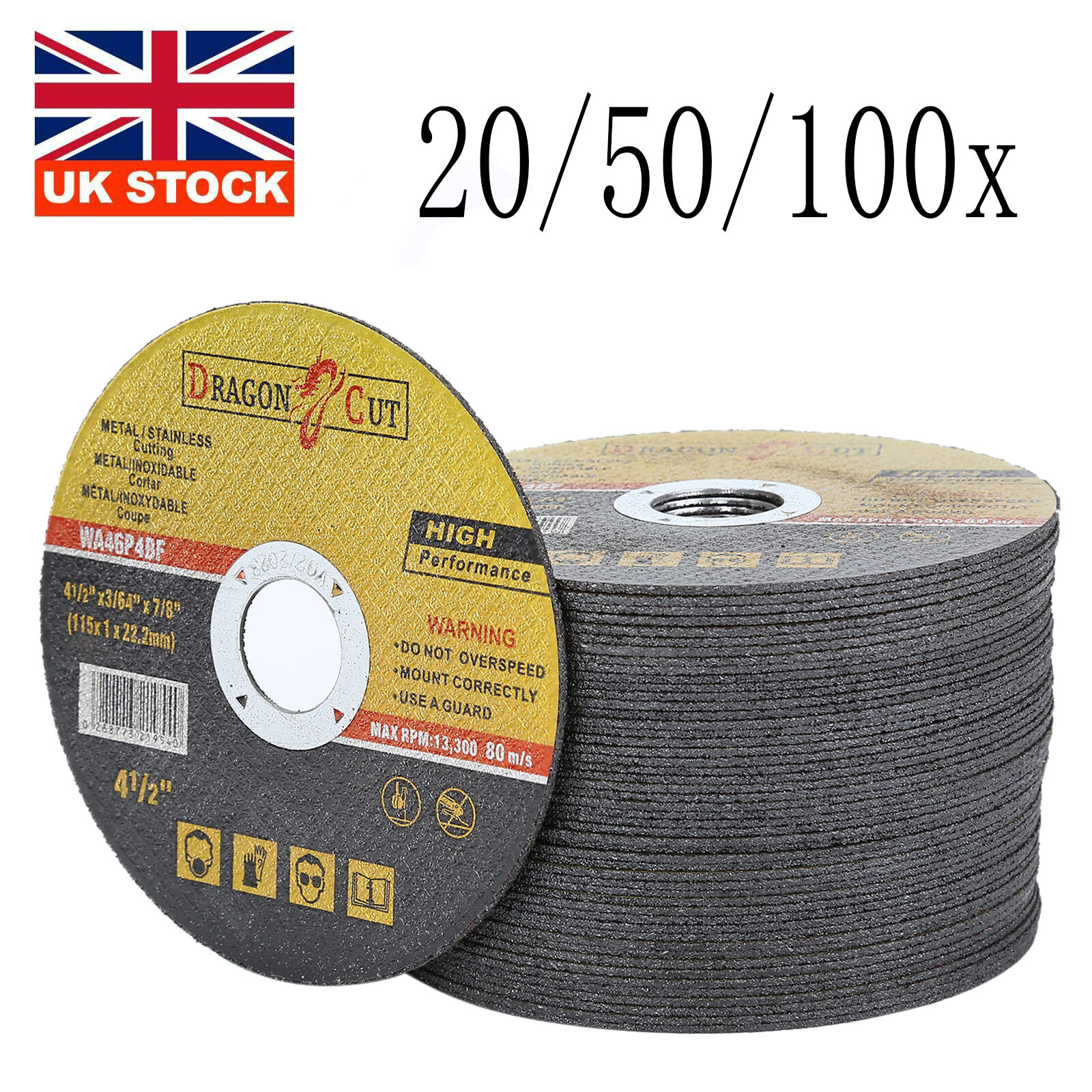 20/50pcs Ultra Thin Metal Cutting Discs Steel Grinding For 115mm Angle ...