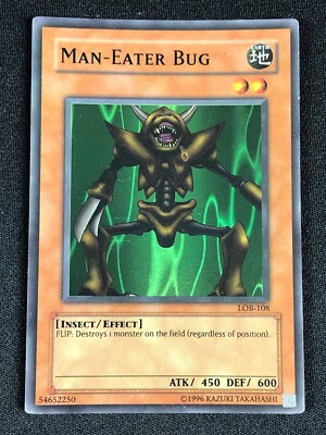YUGIOH MAN-EATING BUG LOB-108 1ST SUPER PLAY/EDGE-WEAR | eBay