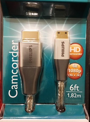 PHILLIPS HIGH SPEED HDMI MINI PIN 6 FT CABLE NIB - SWV3472S/17 | eBay