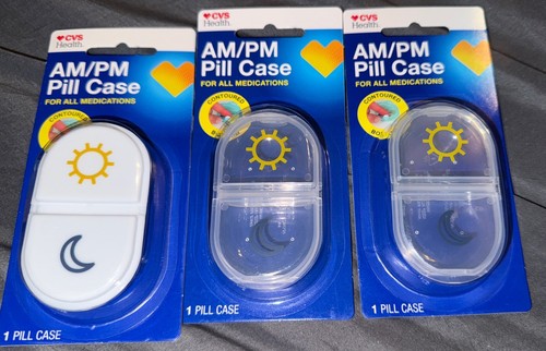 Lot Of 3 CVS Health AM/PM Pill Cases | eBay