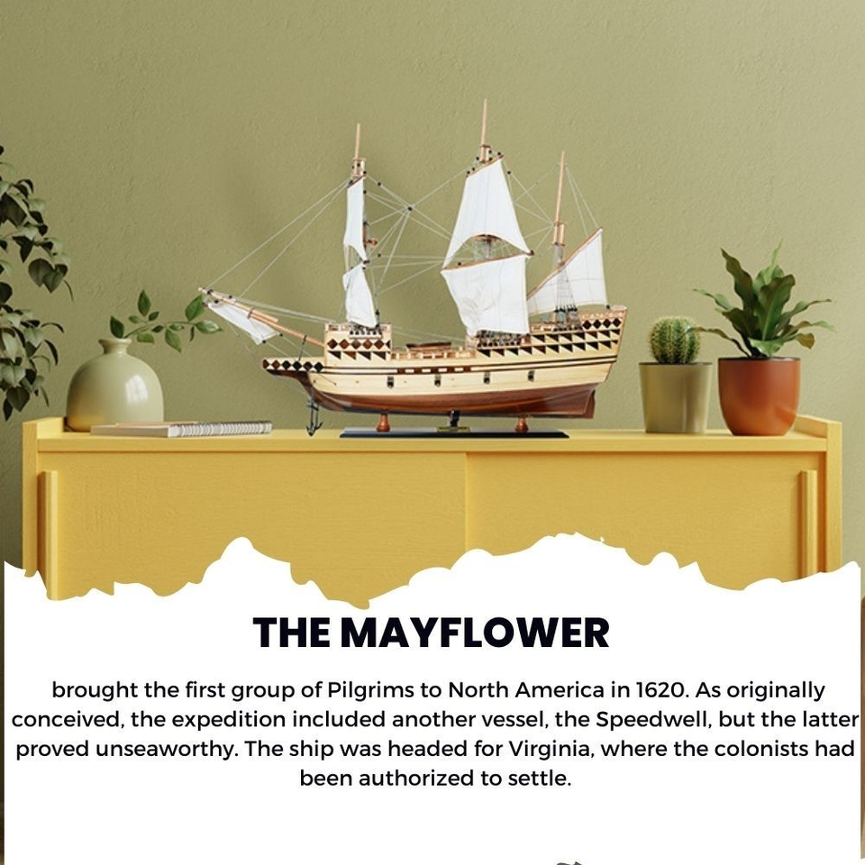 Mayflower Ship Model Handmade Wooden 31 Inches Ship Fully Assembled ...