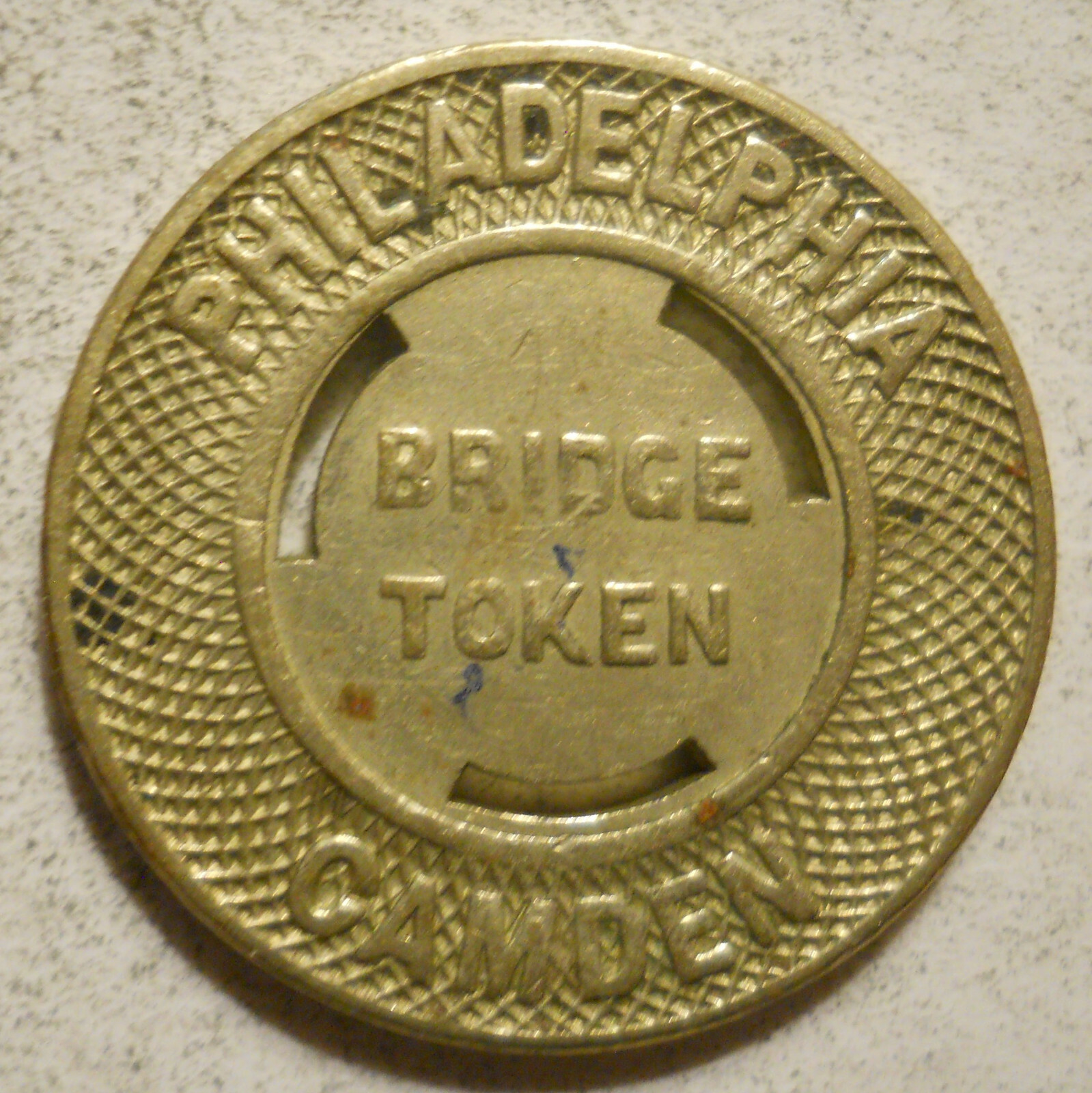 PTC Delaware River Bridge Line (Camden, New Jersey) transit token ...