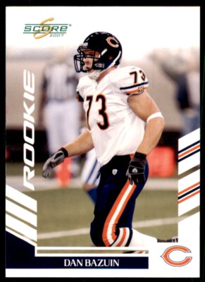 2007 SCORE DAN BAZUIN CHICAGO BEARS #297 | eBay