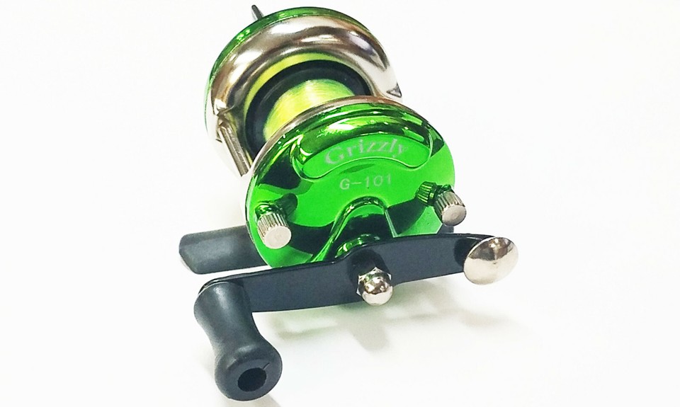 GRIZZLY MINI CRAPPIE REEL, G-101 GREEN, (FOR CRAPPIE POLE/ROD) | eBay