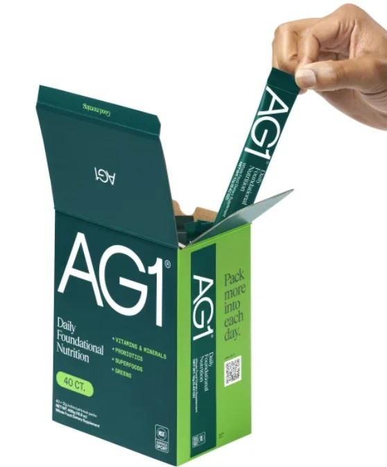AG1 Greens Powder Supplement – 40 Packs, Nutrient-Rich, Probiotics ...