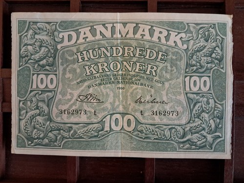 BILLET DENMARK 100 KRONER 1960 BANKNOTE | eBay