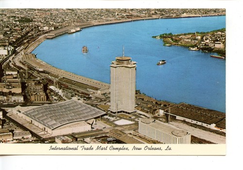 Aerial-International Trade Mart Building-New Orleans-Louisiana-Vintage ...