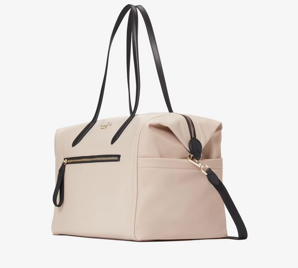 NEW Kate Spade Chelsea Weekender Tote Travel Bag Gym Duffle - Warm ...