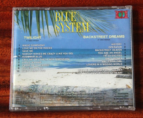 Blue System Twilight / Backstreet Dreams (Audio CD) | eBay
