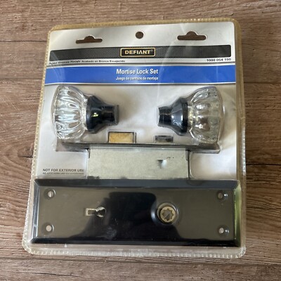 Mortise Lock Set Interior Door, Glass Knobs with Lock, Old Style ...