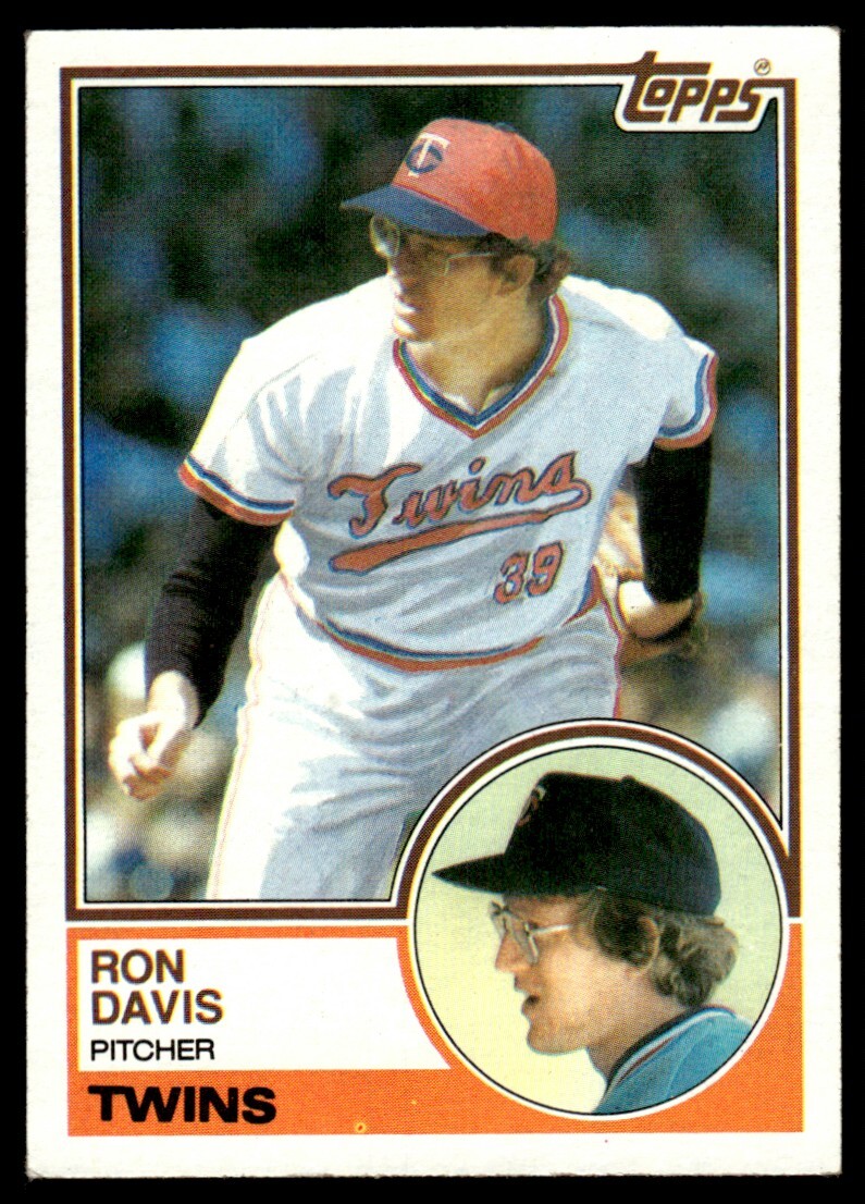 1983 Topps Ron Davis Minnesota Twins #380 | eBay