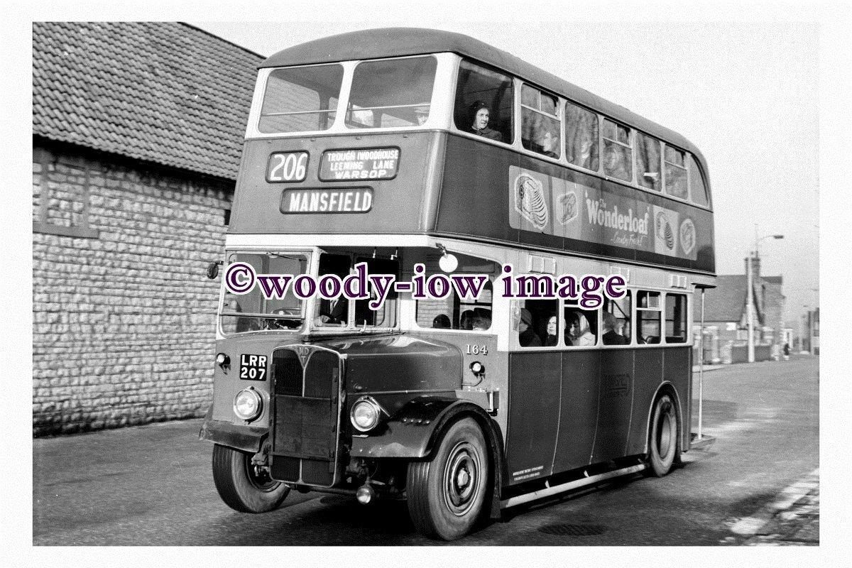 gw0006 - Mansfield & District Bus D164 at Warsop in 1961 - print 6x4 ...