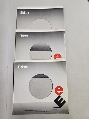 45 RPM 7" RECORD SLEEVES CO. SLEEVE 3 PACK SEE PHOTOS - Elektra (SLV166 ...