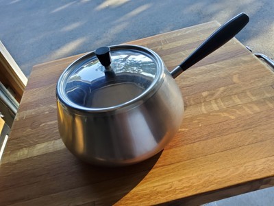 Vintage Spring Fondue Pot Stainless Steel Made in Switzerland Used | eBay