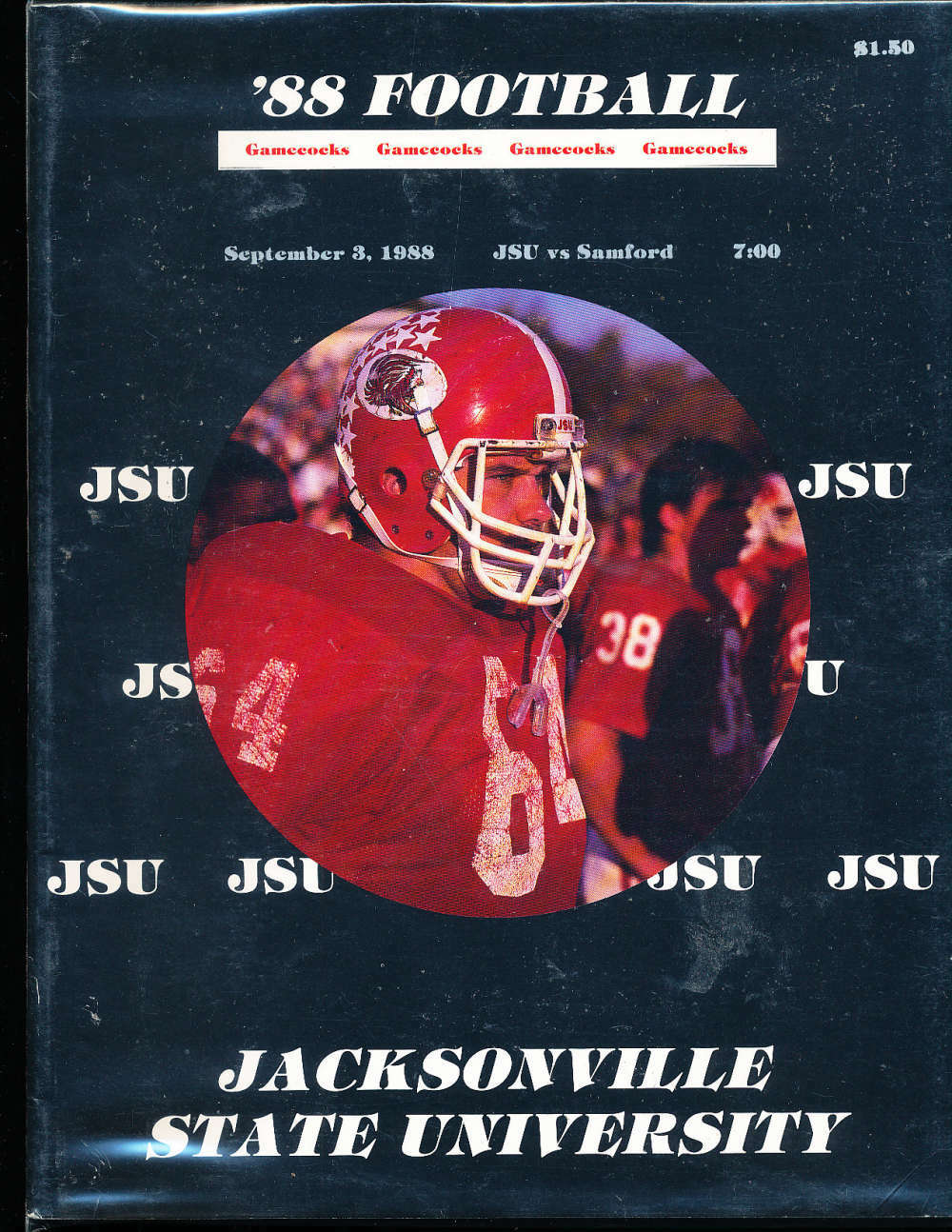 1988 Jacksonville State College Football Media Guide a8 BX 79 | eBay