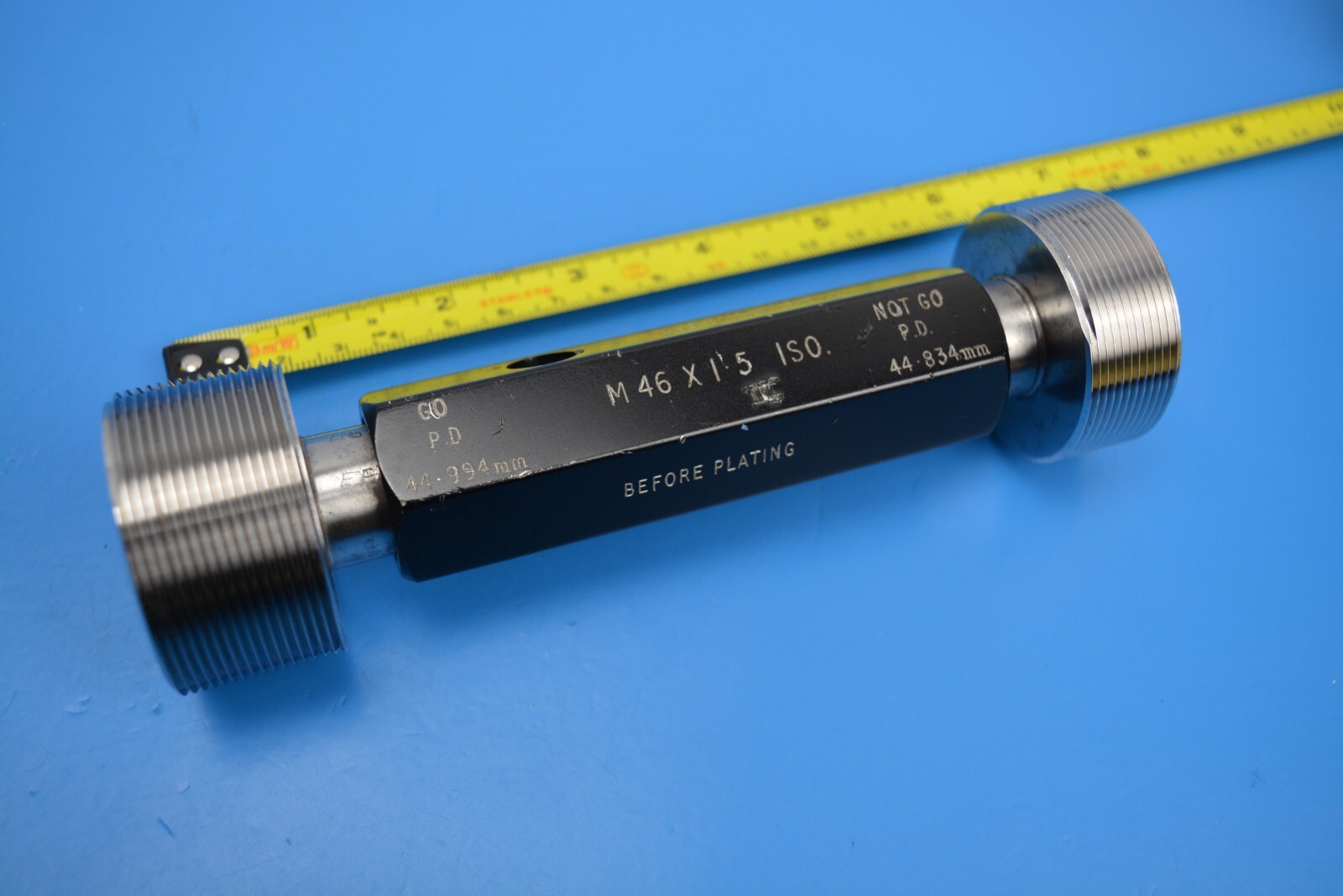 METRIC Fine Thread Go Nogo Setting Plug Gauges M8 M10 M16 M18 M22 ...