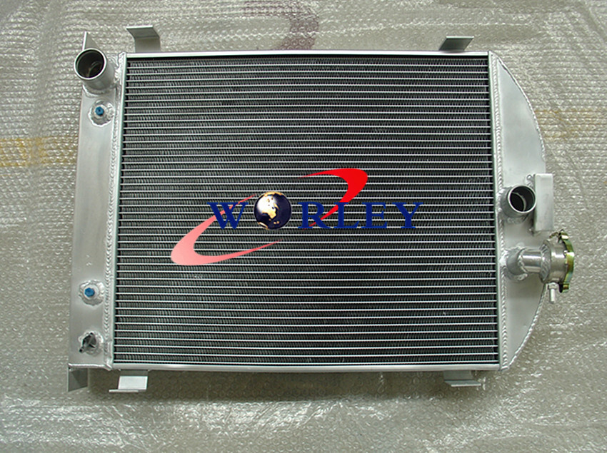 64mm 3 Core Full Alloy Aluminum Radiator for 1932 Ford Chopped engine ...