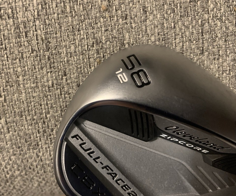 Cleveland CBX Zipcore Full Face 2 58* Lob Wedge-Steel Wedgeflex Spinner ...