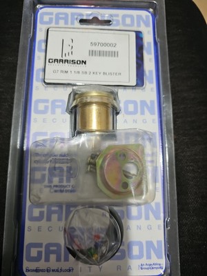 Garrison Security Product Security Cylinder & Keys G7 RIM 1 1/8 SB 2 ...