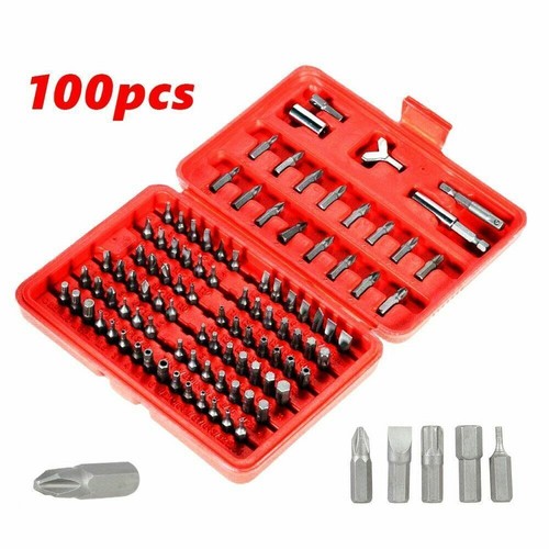 100PC 25MM Security Bit Set Drill Star Hex Spanner Torx Magnetic ...