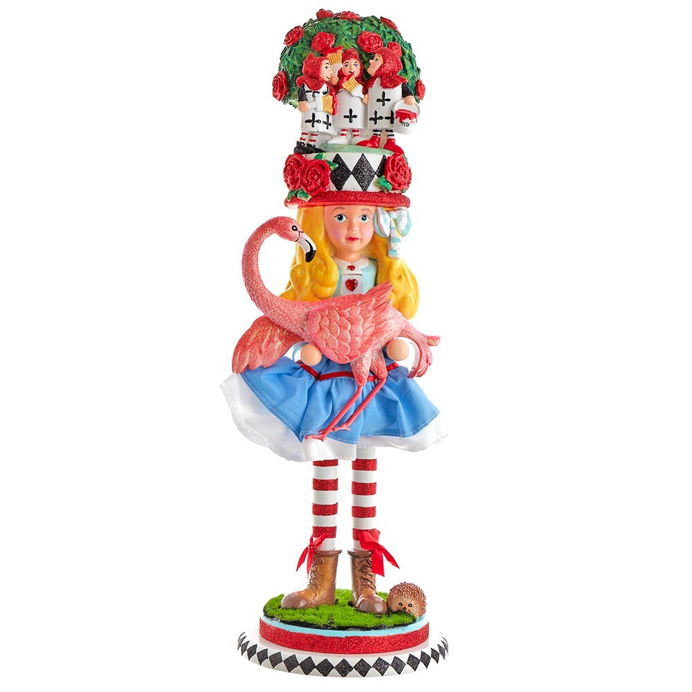 Kurt Adler Hollywood Nutcracker - Alice With Flamingo Christmas ...