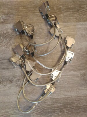 Lot of 7 Stackwise Cisco RPS DC Power Cables 72-2632-01 Rev A0 .5 M ...