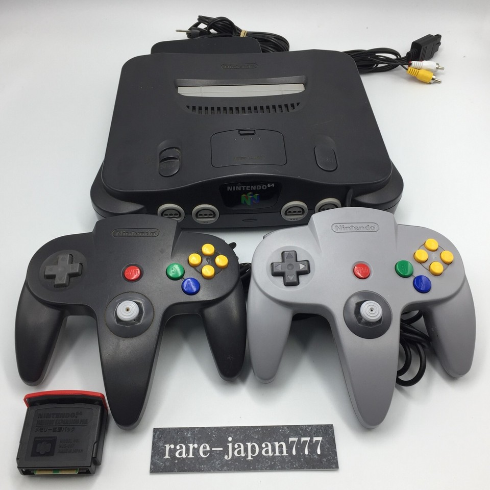 Nintendo 64 N64 Black console Choice OEM controllers Used REGION FREE ...