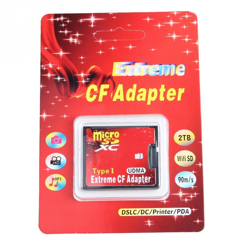 Dual 2 port Micro SD SDHC to Compact Flash CF 1 Type I Card Adapter ...