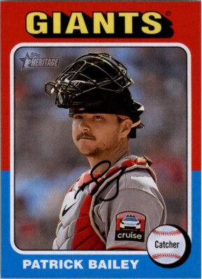 2024 Topps Heritage #403 Patrick Bailey San Francisco Giants MLB ...