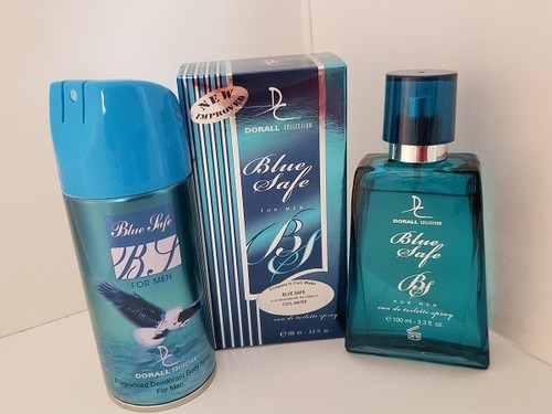 BLUE SAFE Men's Designer Cologne with BONUS Deodorant Spray by DORALL ...