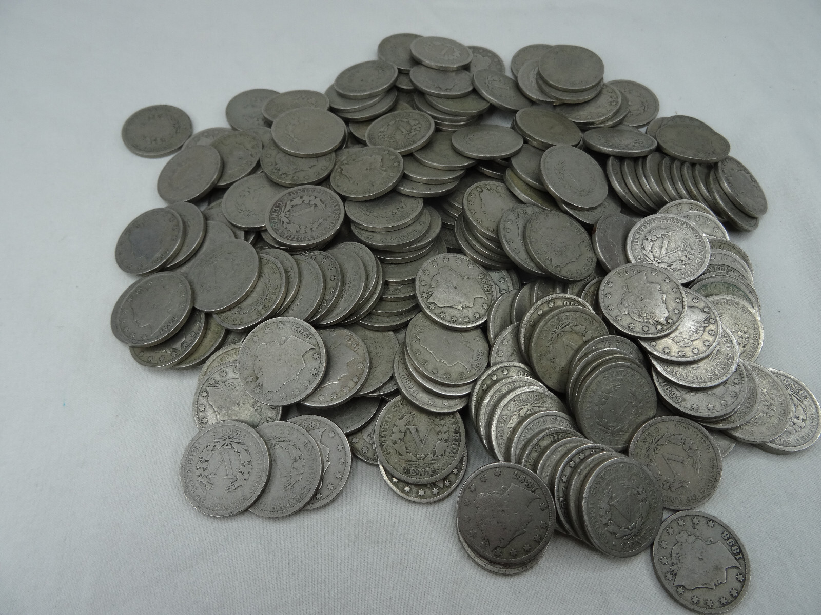 Roll of Liberty V Nickels Full Date 40 Coins Circulated No Culls 1883 ...