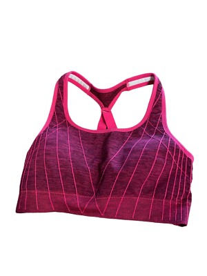 Avia Bra Sports Medium Two Tone Pink Racerback Criss Cross Straps ...
